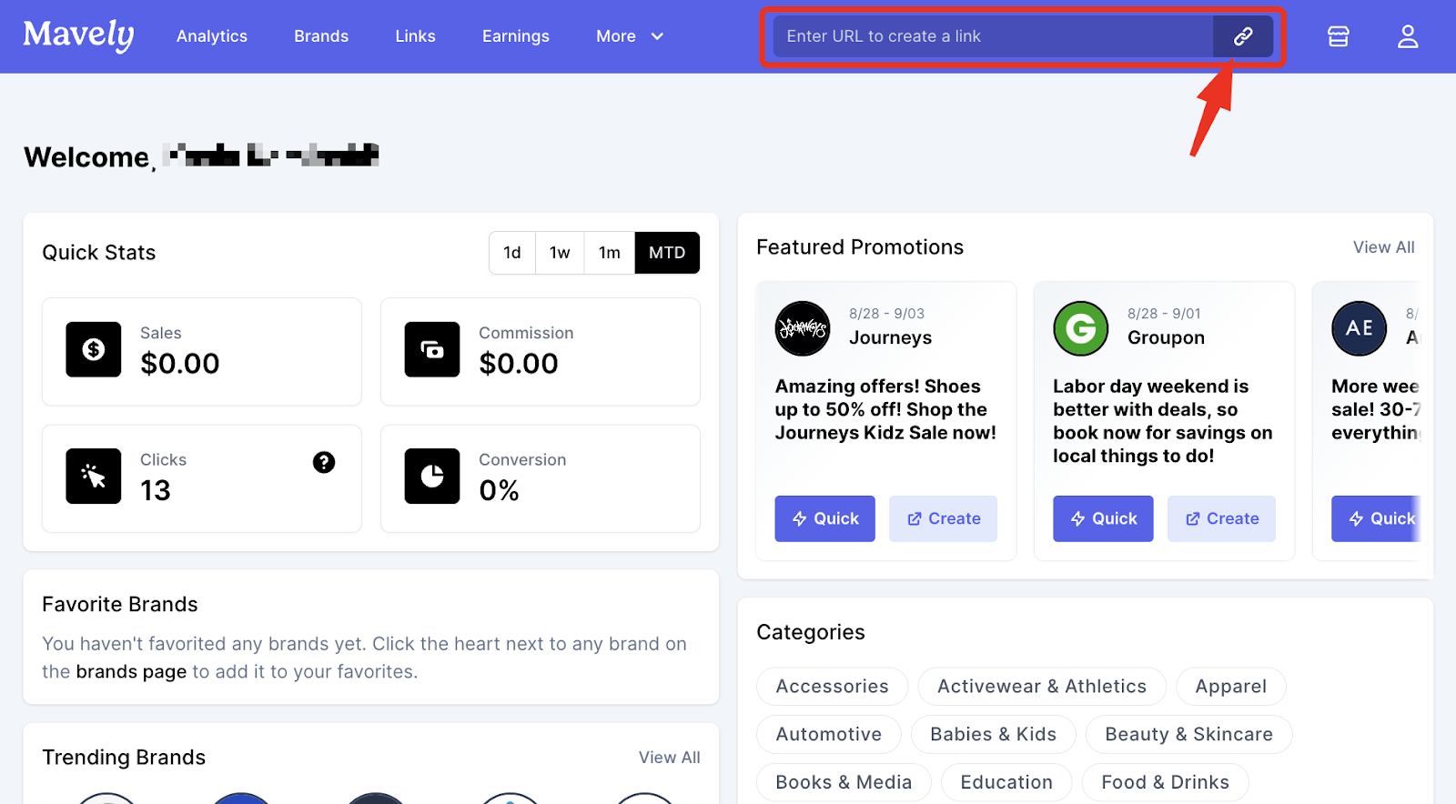 Creating a Mavely Link – Mavely